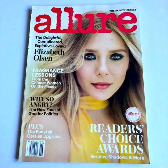 ALLURE MAGAZINE | Accents | New Allure Magazine June 26 Elizabeth Olsen ...
